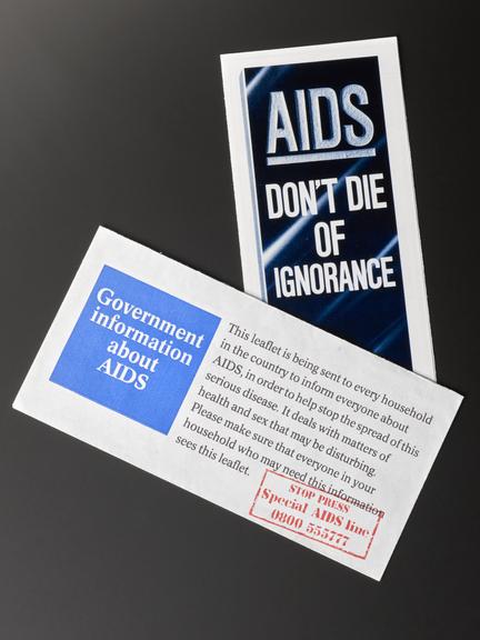 Government AIDS awareness leaflet | Science Museum Group Collection