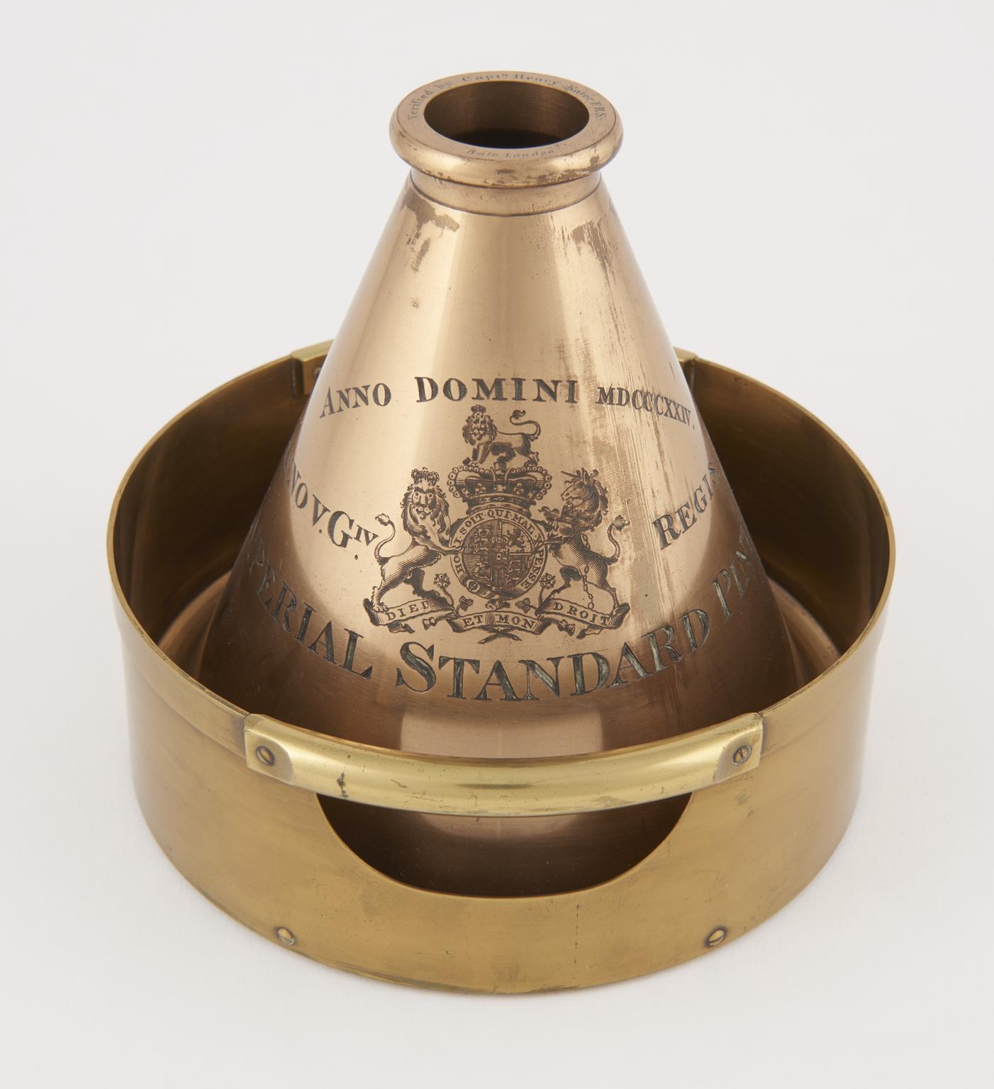 Imperial standard pint, Kater's conical form, 1824 | Science Museum ...