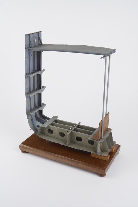 Half section model, of 'Web Frame' ship construction | Science Museum ...
