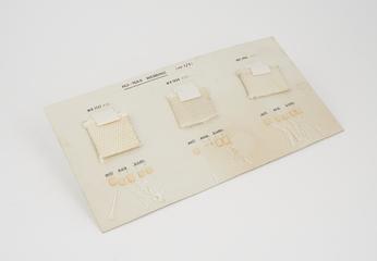 Sample card showing 16 samples of ply-tear webbing | Science Museum ...