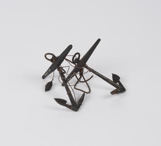 Two models of admiralty pattern anchors | Science Museum Group Collection
