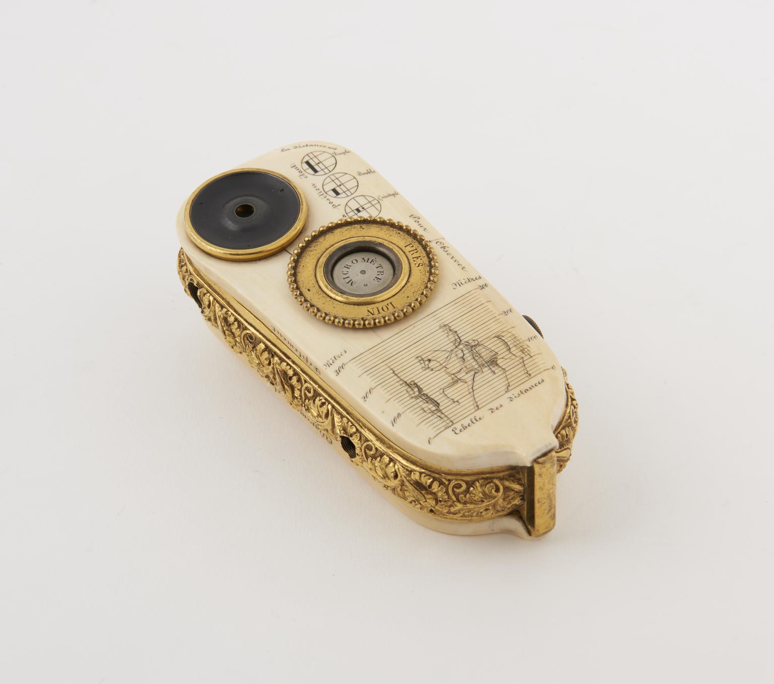Telemeter in ivory and gilt brass | Science Museum Group Collection