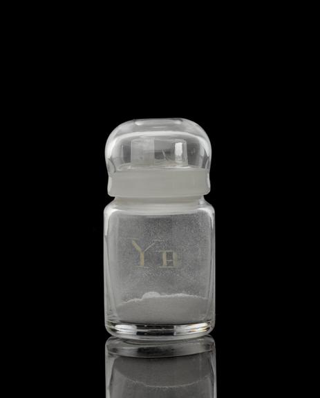 Glass-stoppered bottle containing ytterbium | Science Museum Group ...