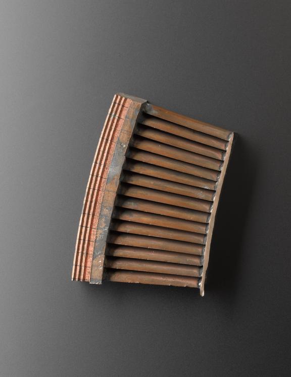Specimen showing Brown-Curtis turbine blades as fitted to H.P. casings ...