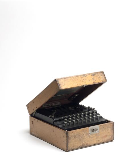 Three Ring Enigma Cypher Machine In Oak Wood Transit Case Science Museum Group Collection 