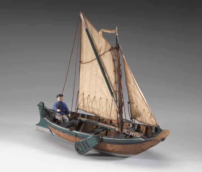 Rigged model of a Dutch Boat | Science Museum Group Collection