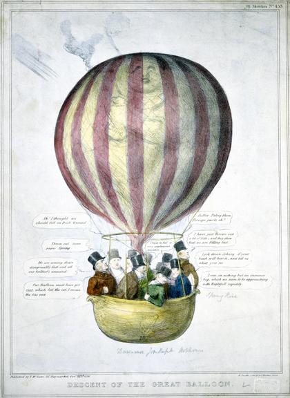 Descent of the Great Balloon | Science Museum Group Collection