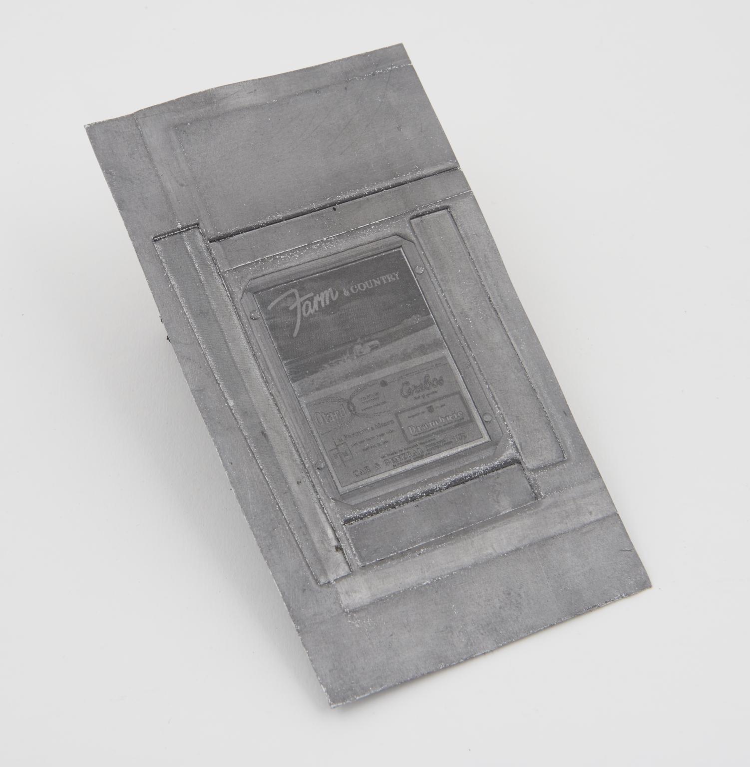 Stereotyping and electrotyping specimens | Science Museum Group Collection