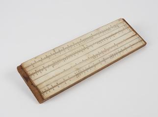 William Hall's original prototype nautical astronomical slide rule ...