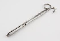 Straight lithotomy forceps with scoop-shaped blades and cross action ...