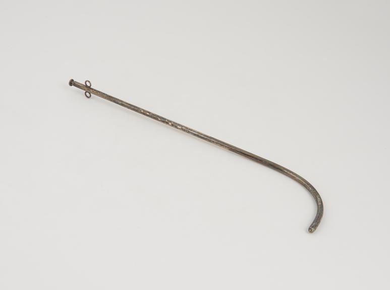 Silver plated catheter with proximal curve and stylet | Science Museum ...