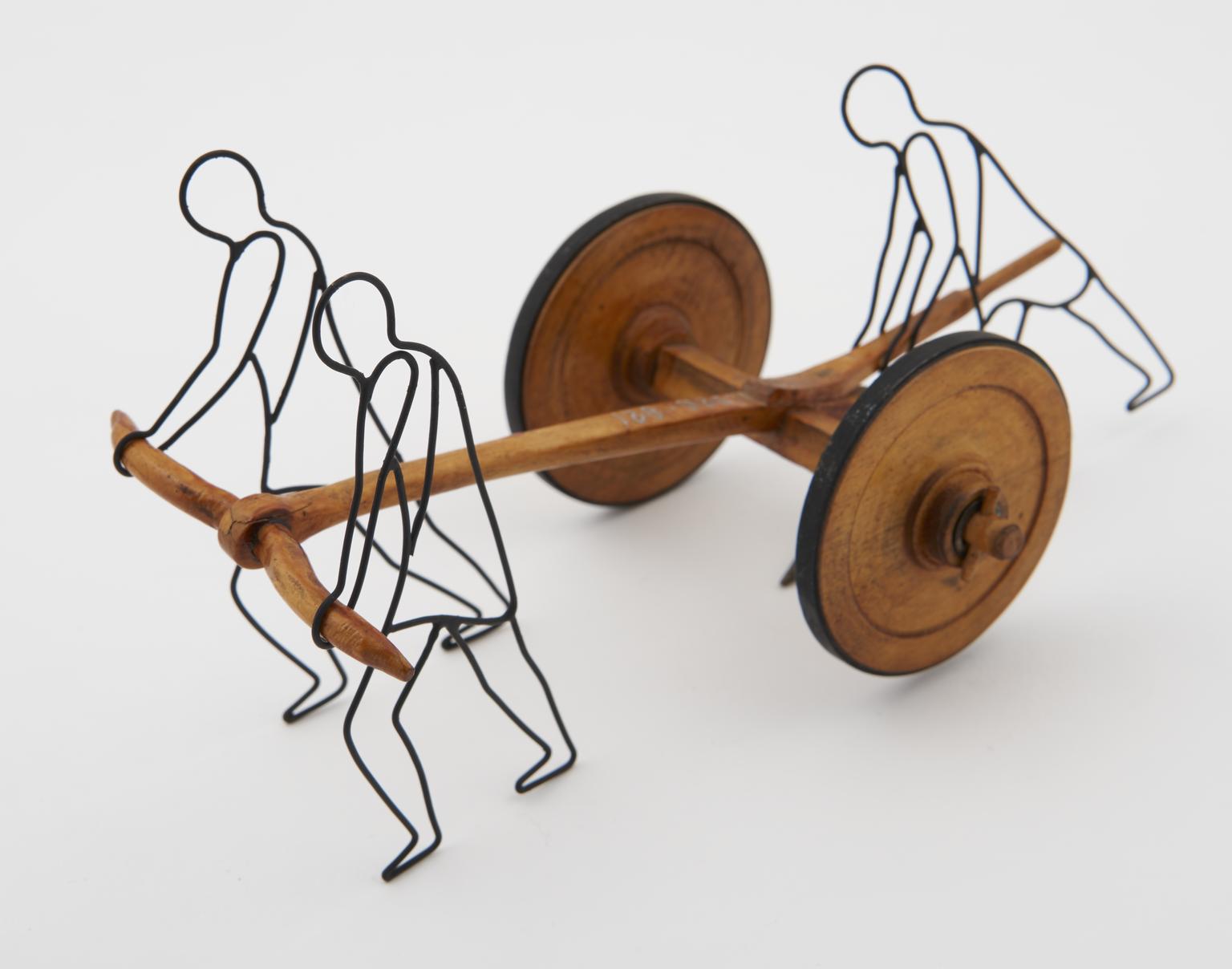 model of Ancient Roman wheel plough | Science Museum Group Collection