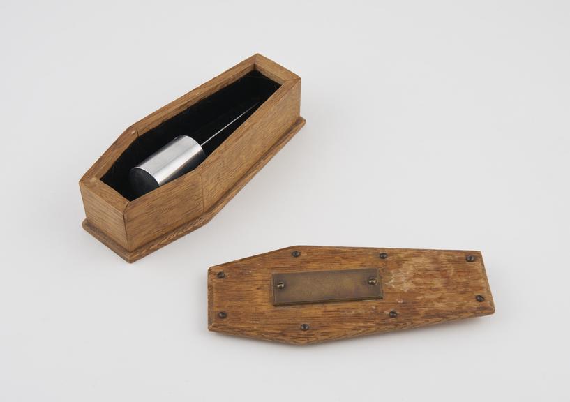 Coffin of nuclear fuel, c. 1950. | Science Museum Group Collection