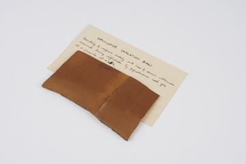 Sample of neoprene coated helicopter inflation bag | Science Museum ...