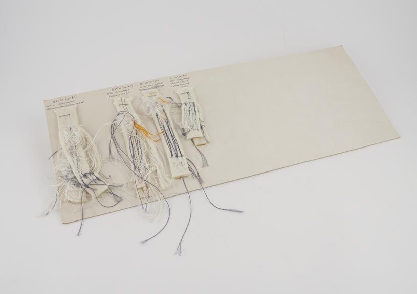 Sample card of 4 webbing samples | Science Museum Group Collection