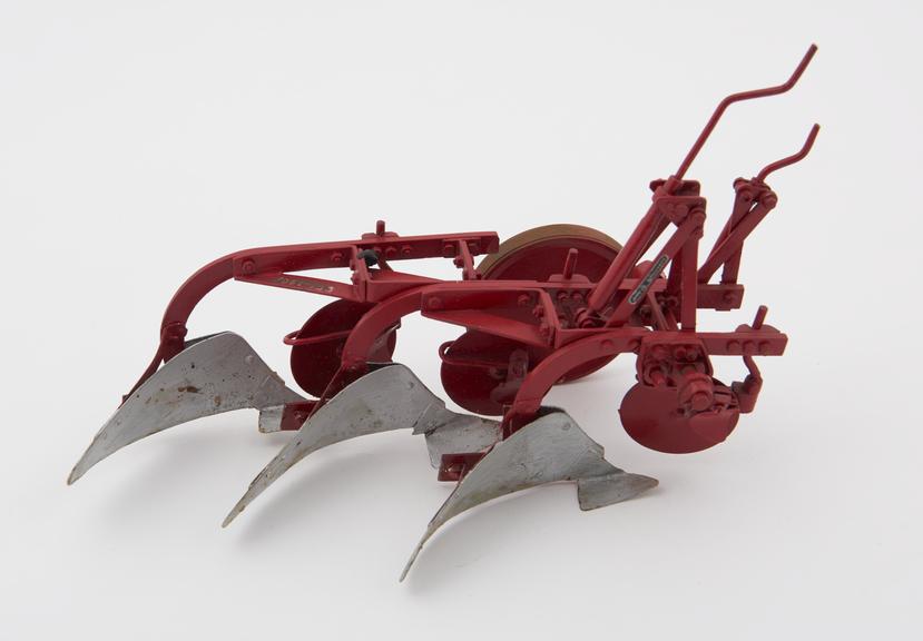 1:12 scale model of a mounted 3 furrow plough | Science Museum Group ...