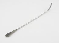Bladder or lithotomy sound with bulbous proximal curve and flat handle ...