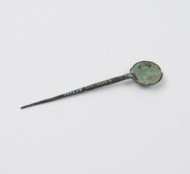 Bronze spoon, round bowl straight stem, Roman | Science Museum Group ...