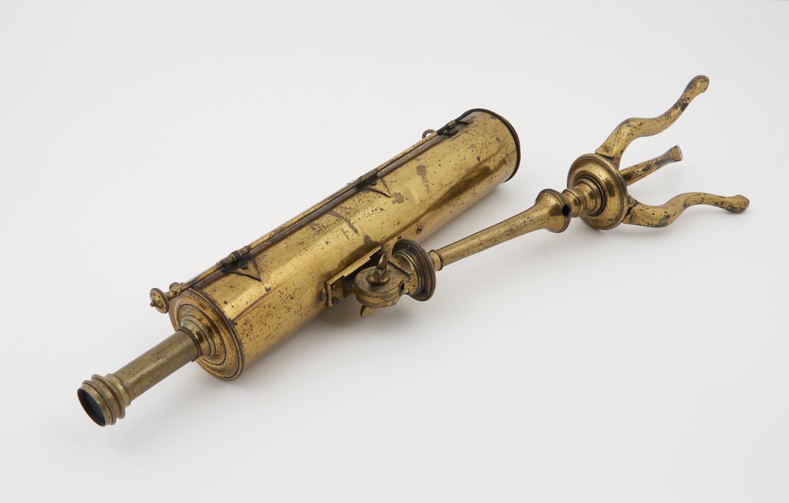 Gregorian reflecting telescope of 2 5/8 inch aperture and 16 inch focal ...