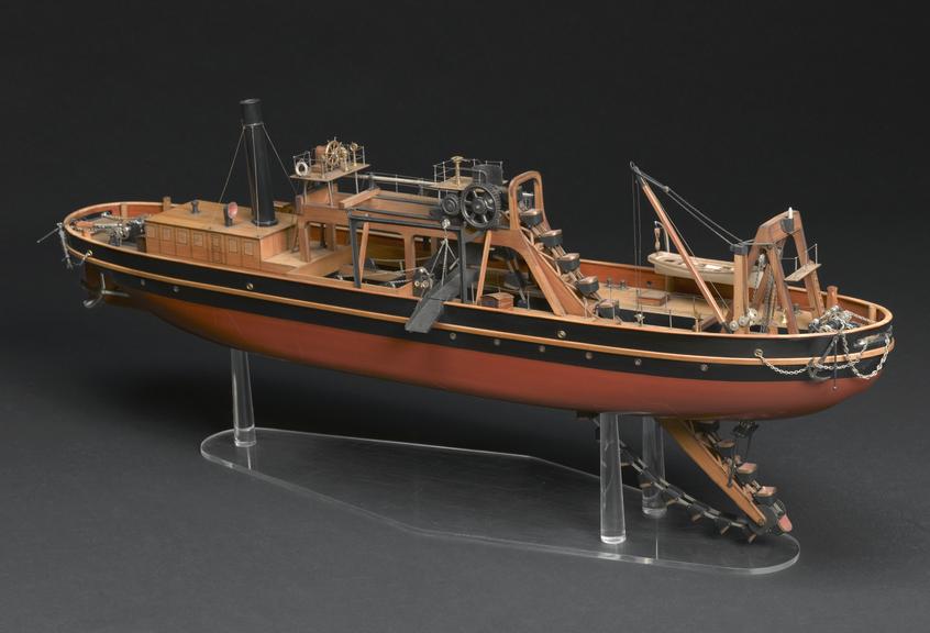 Model of the twin screw Hopper Steam Dredger 'Gefion' | Science Museum ...