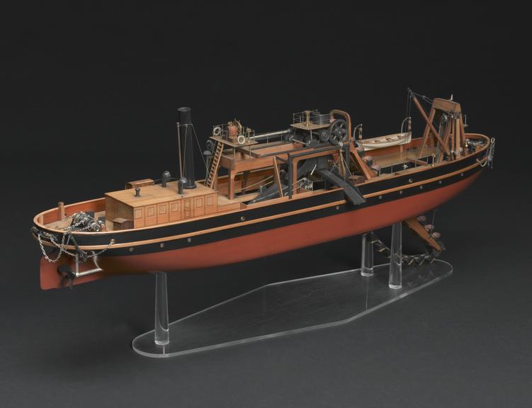 Model of the twin screw Hopper Steam Dredger 'Gefion' | Science Museum ...