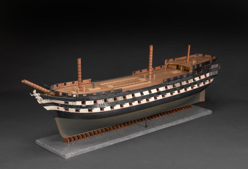 Whole contemporary shipyard model, H.M.S. 'Albion' | Science Museum ...