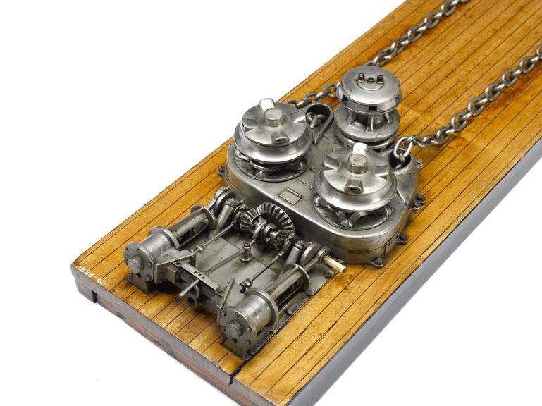 Model of Samuel Baxter's vertical anchor cable windlass | Science ...