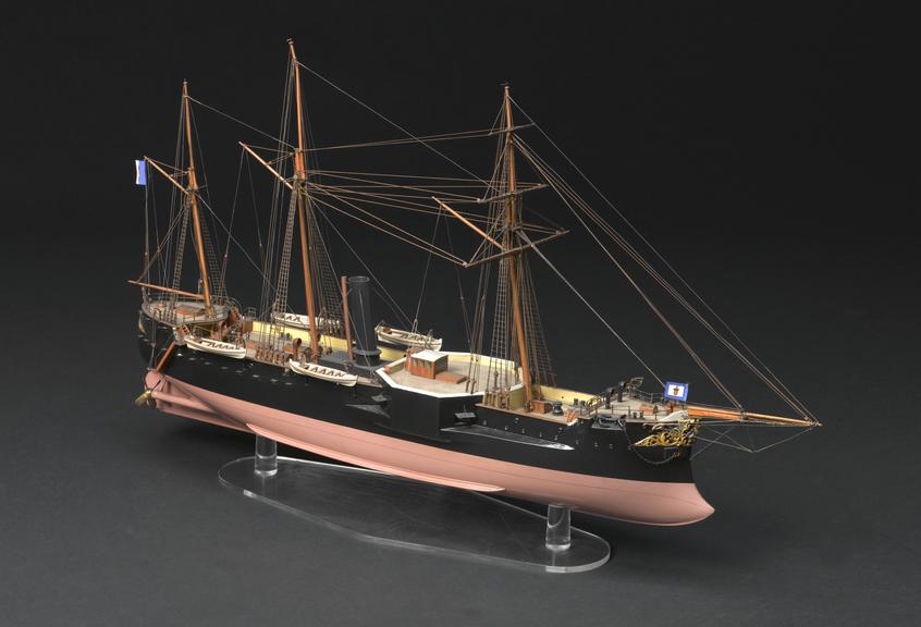 Rigged model of the Portuguese ironclad battleship 'Vasco de Gama ...