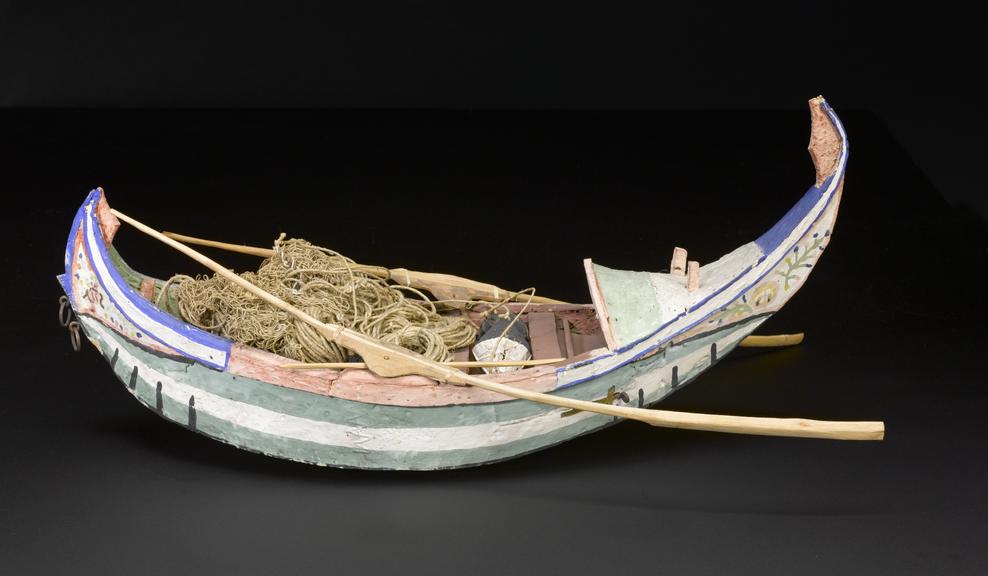 Whole model of Portuguese, 'Saveiro', a sardine boat from Aveiro ...