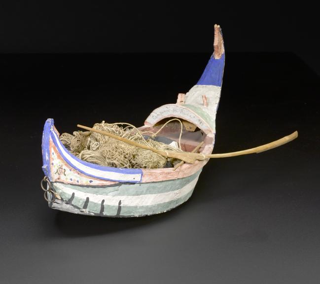 Whole model of Portuguese, 'Saveiro', a sardine boat from Aveiro ...