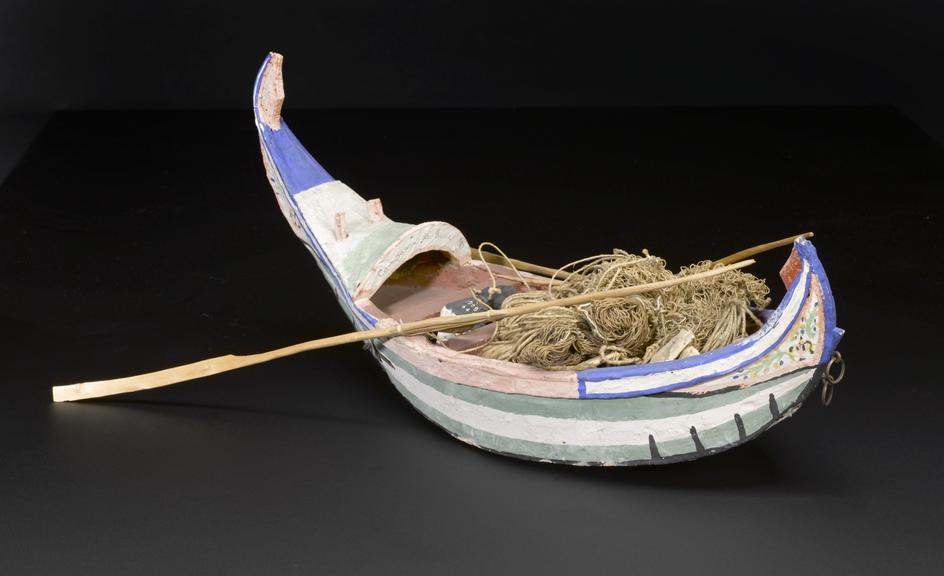 Whole model of Portuguese, 'Saveiro', a sardine boat from Aveiro ...