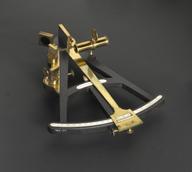 Ebony and brass octant. | Science Museum Group Collection