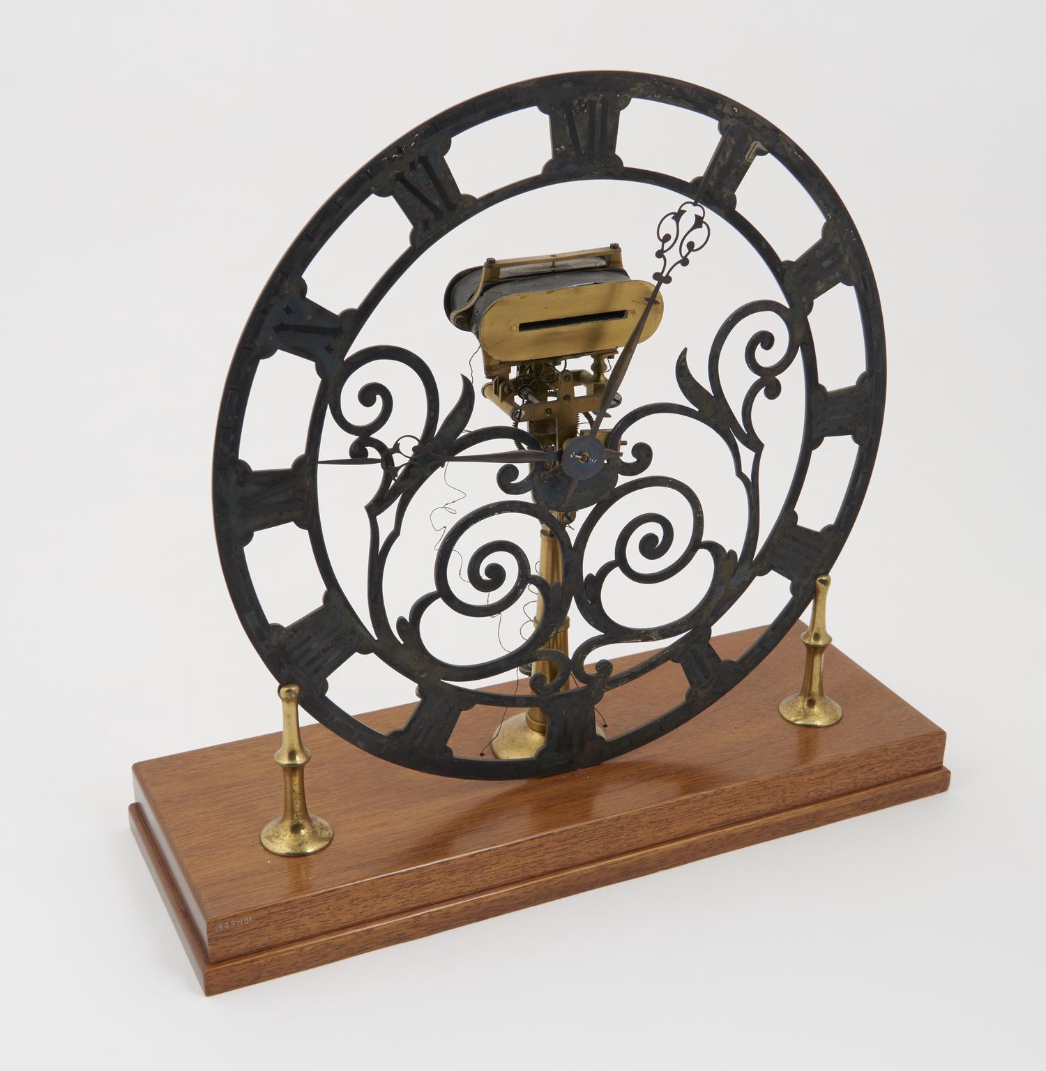 Skeleton companion clock by Wheatstone, 1860-1940 | Science Museum ...