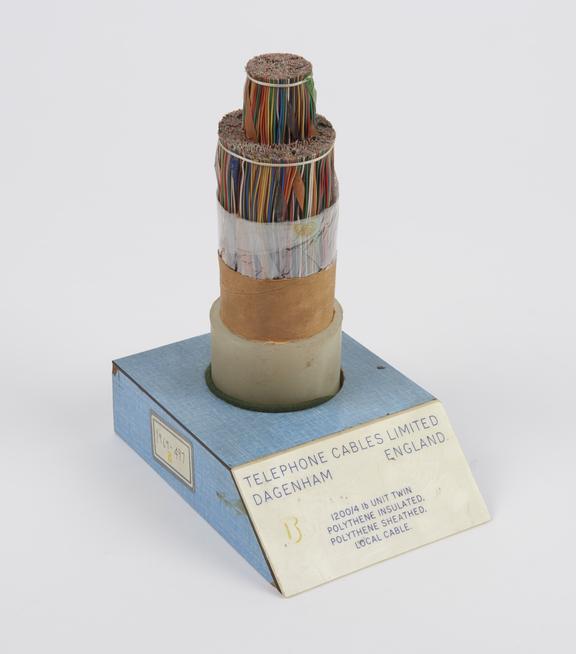 Twin polythene insulated and sheathed local cable | Science Museum ...