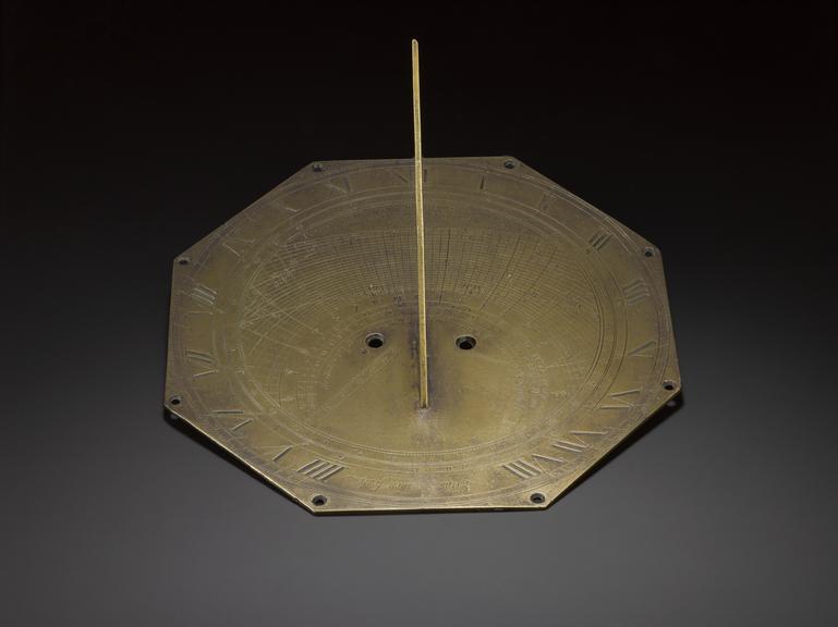 Sun-and-moon dial by Elias Allen | Science Museum Group Collection