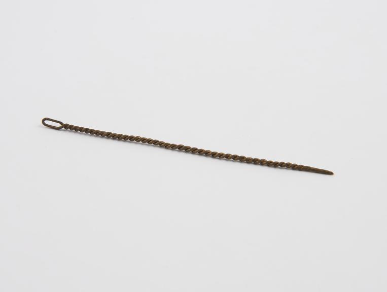 Needle, bronze wire swished into helix, Roman | Science Museum Group ...