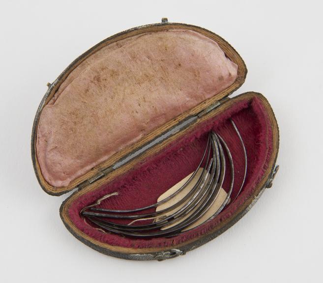 Eight suture needles | Science Museum Group Collection