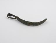 Bronze strigil with curved blade and flat looped handle | Science ...