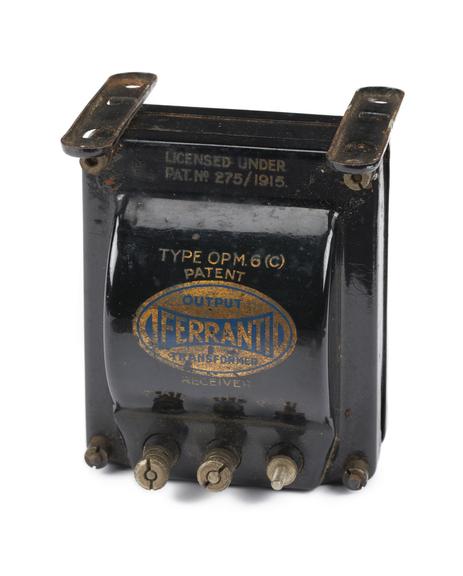Ferranti transformer | Science Museum Group Collection