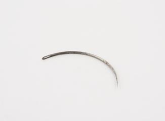 suture needle, steel, curved | Science Museum Group Collection
