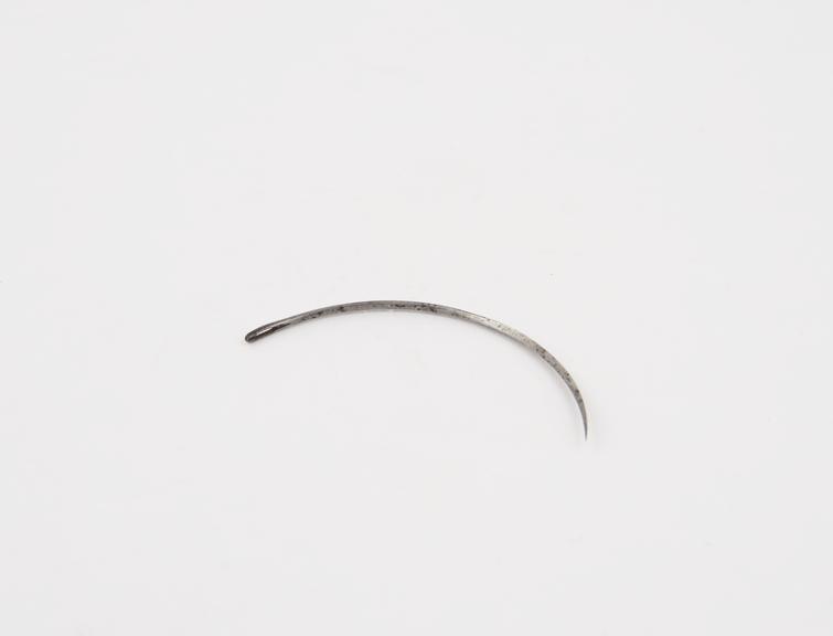 Suture needle, steel, curved | Science Museum Group Collection