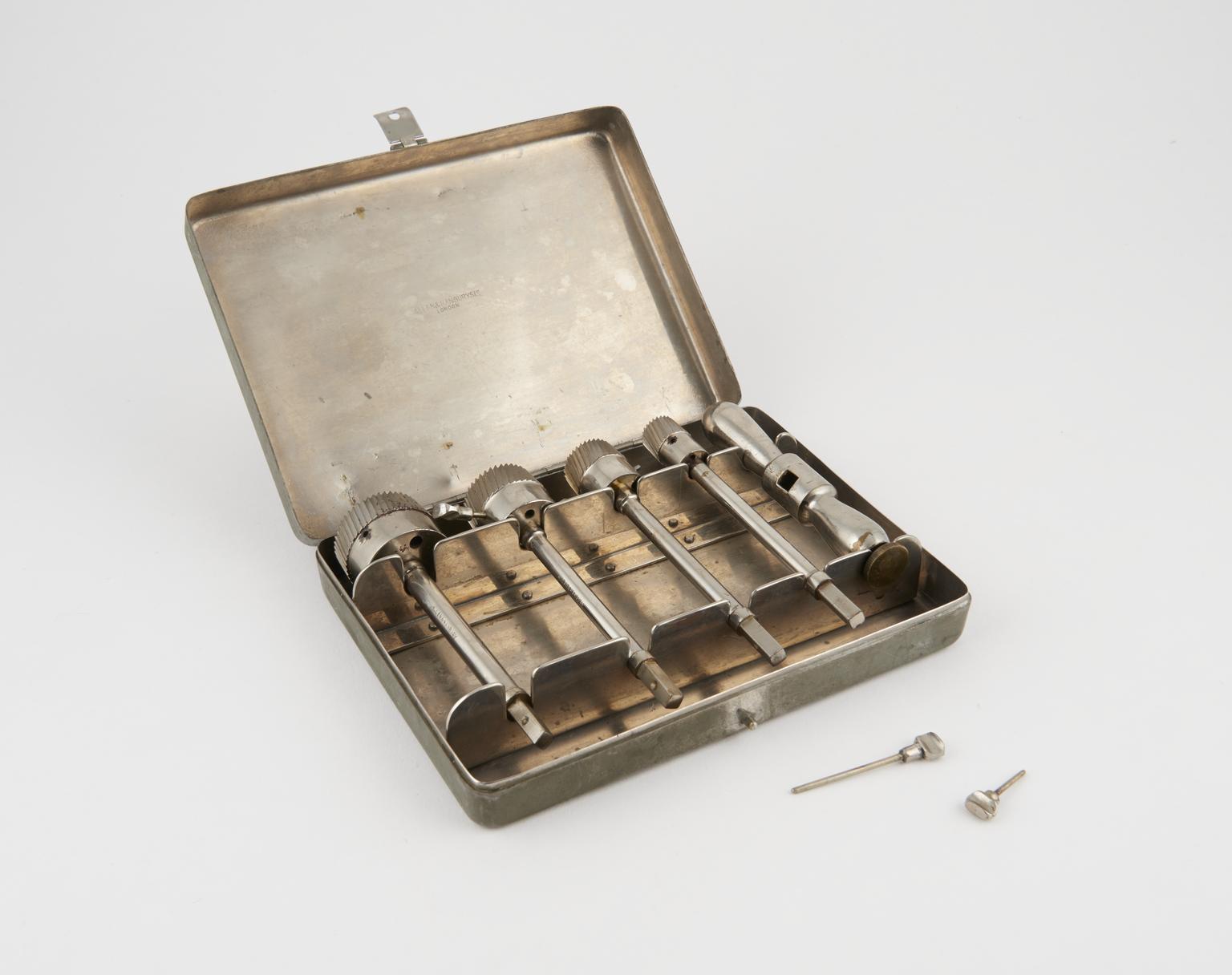 Trephination set in case | Science Museum Group Collection