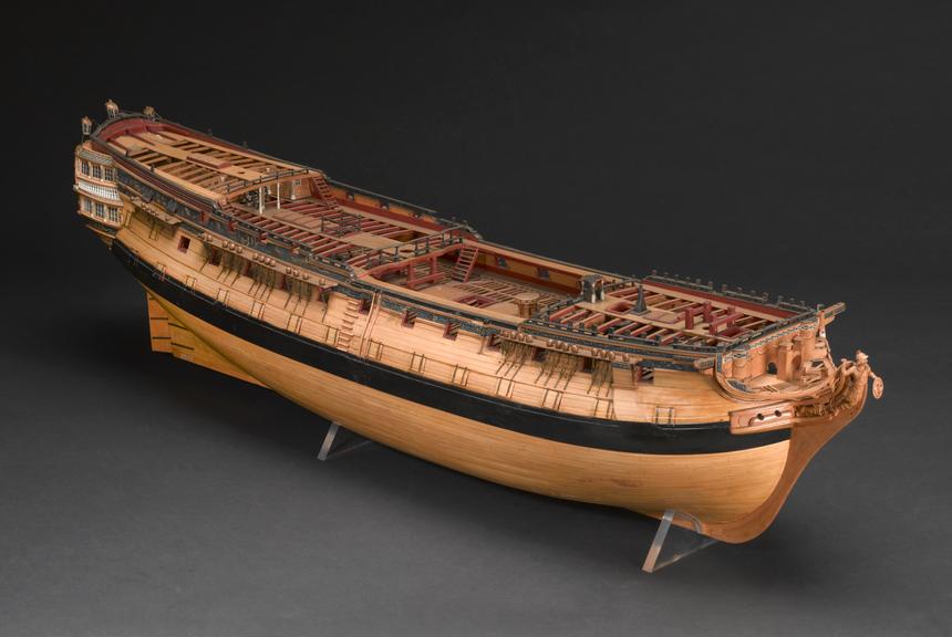 Model of H.M.S. Warrior (formerly identified as HMS Theseus) | Science ...
