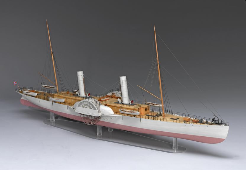 Model of the paddle steamer 'Colonel Lamb' | Science Museum Group ...