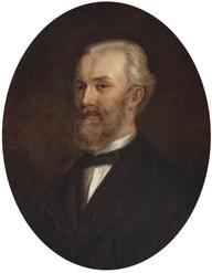 Portrait of Thomas Silver in gilt frame | Science Museum Group Collection