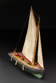 Model of a gaff-rigged Gibraltar water carrying boat | Science Museum ...