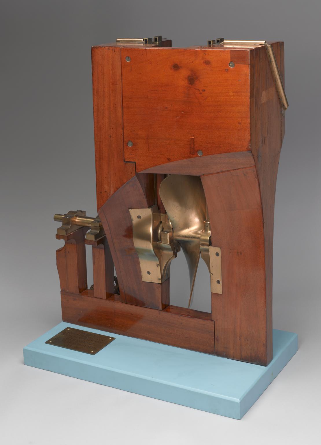 Hand Crank Model of a Two-Bladed Lifting Screw Propeller and Brass ...
