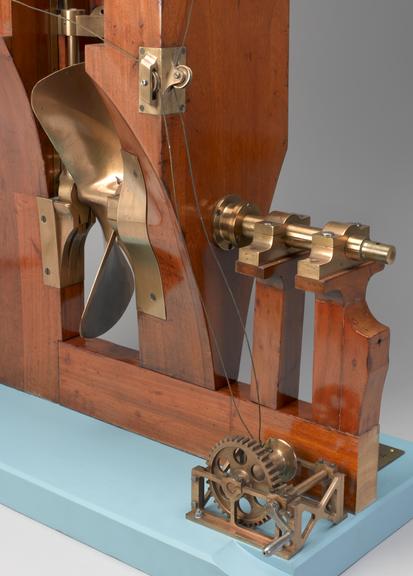 Hand Crank Model of a Two-Bladed Lifting Screw Propeller and Brass ...
