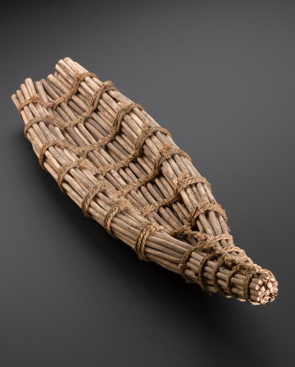Model of Ambatch raft, as used by Shilluk Tribe, Upper Nile Province ...