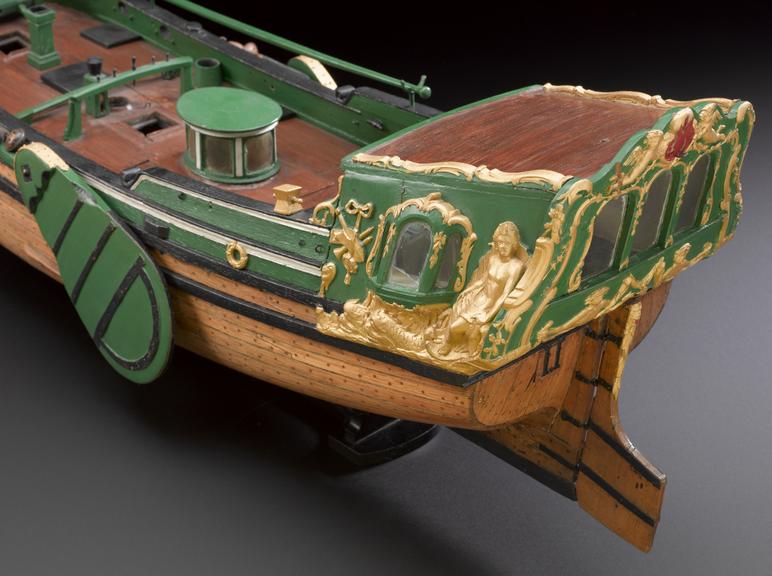 Rigged model of a Dutch Admiralty yacht | Science Museum Group Collection